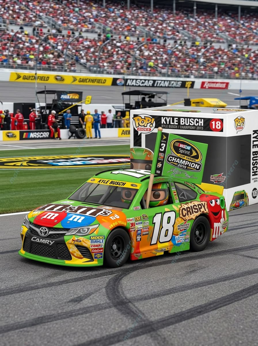 Kyle Busch's #18 M&M's Car Pop - Makvera Store